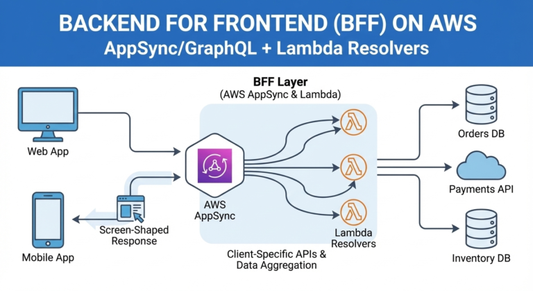 Backend for Frontend (BFF) on AWS — AppSync/GraphQL + Lambda Resolvers - Bhawesh Kumar